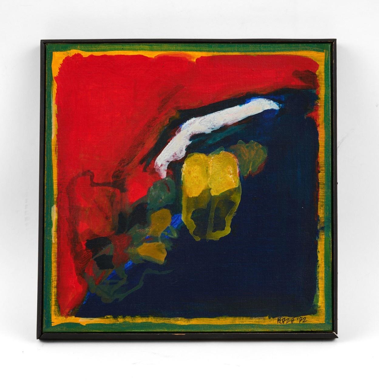 Sayed Haider Raza, Composition, 1972 - Expertisez Enchères Sayed Haider Raza, Composition, 1972 - Expertisez Enchères